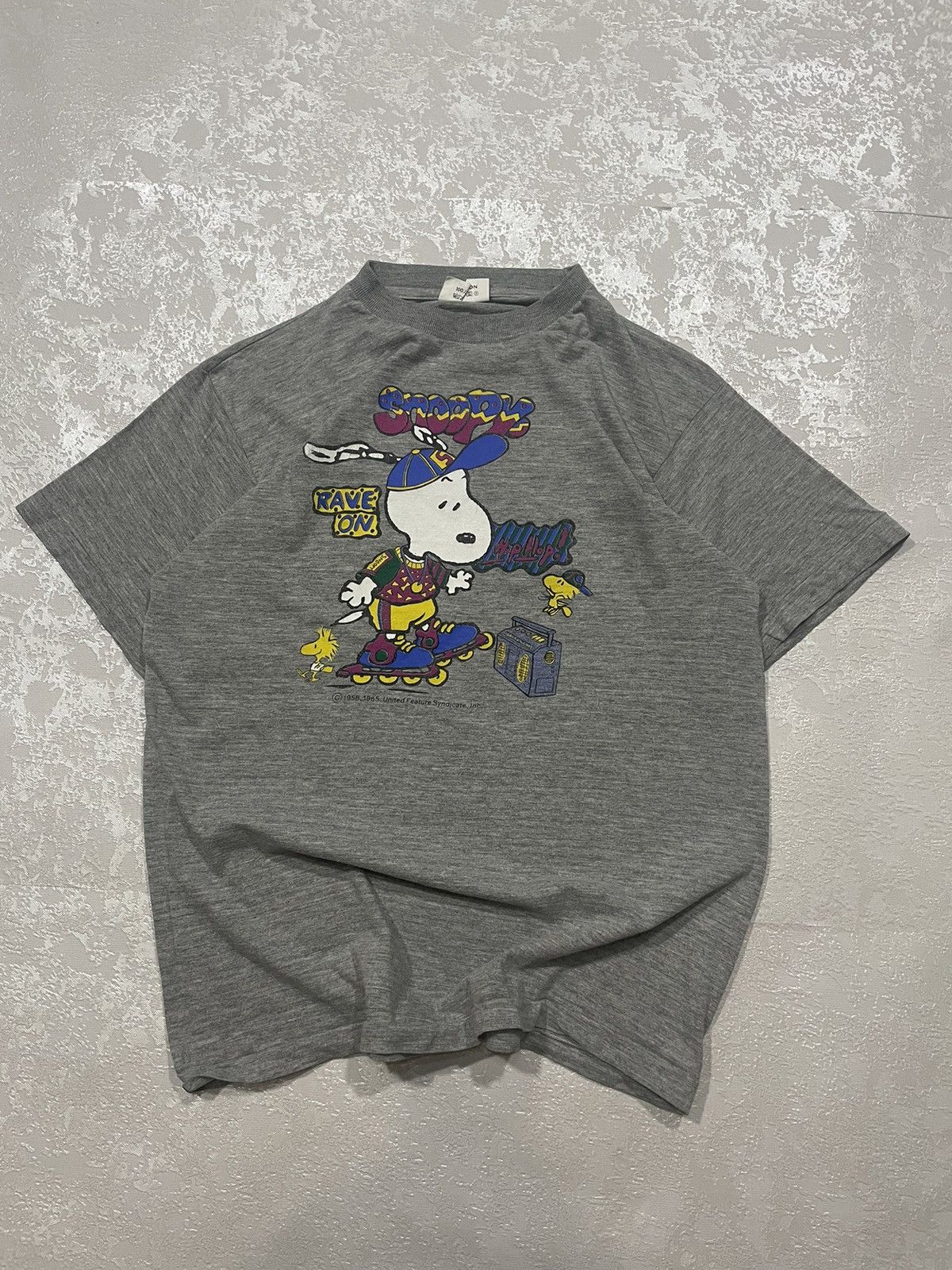 Cartoon Network × Peanuts × Vintage 1965 PEANUTS SNOOPY HIP HOP RAVE ON ...