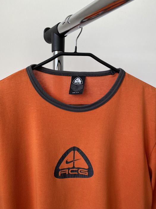 Nike Vintage Nike ACG Big Logo Orange Retro Streetwear T-Shirt | Grailed