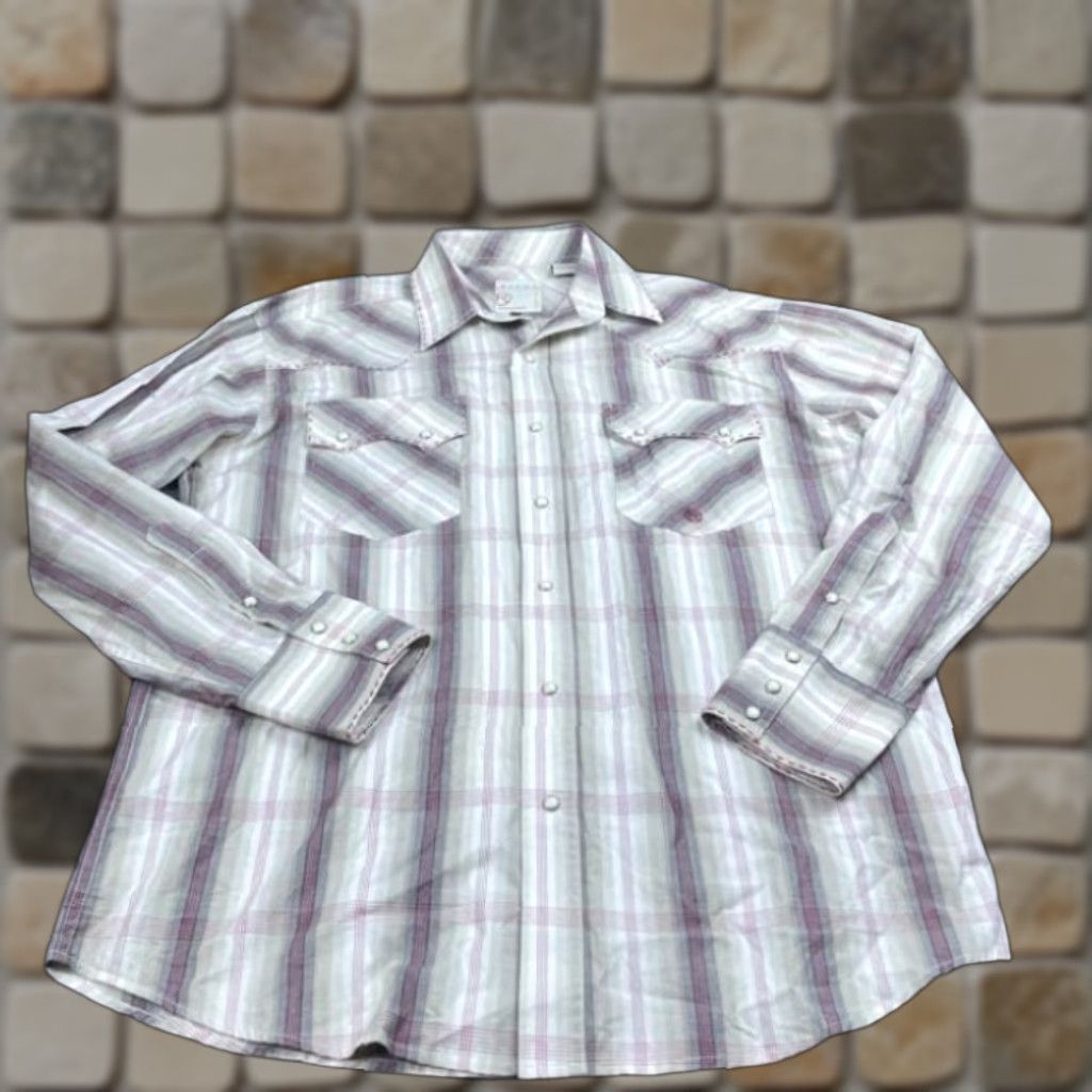 Roper VINTAGE Roper Western Shirt Button Down Long Sleeve Brown Medium Mens | Grailed