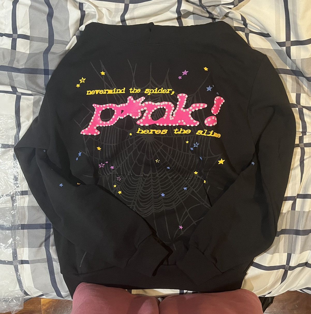 Spider Worldwide Spider Pink Hoodie ‘black Grailed