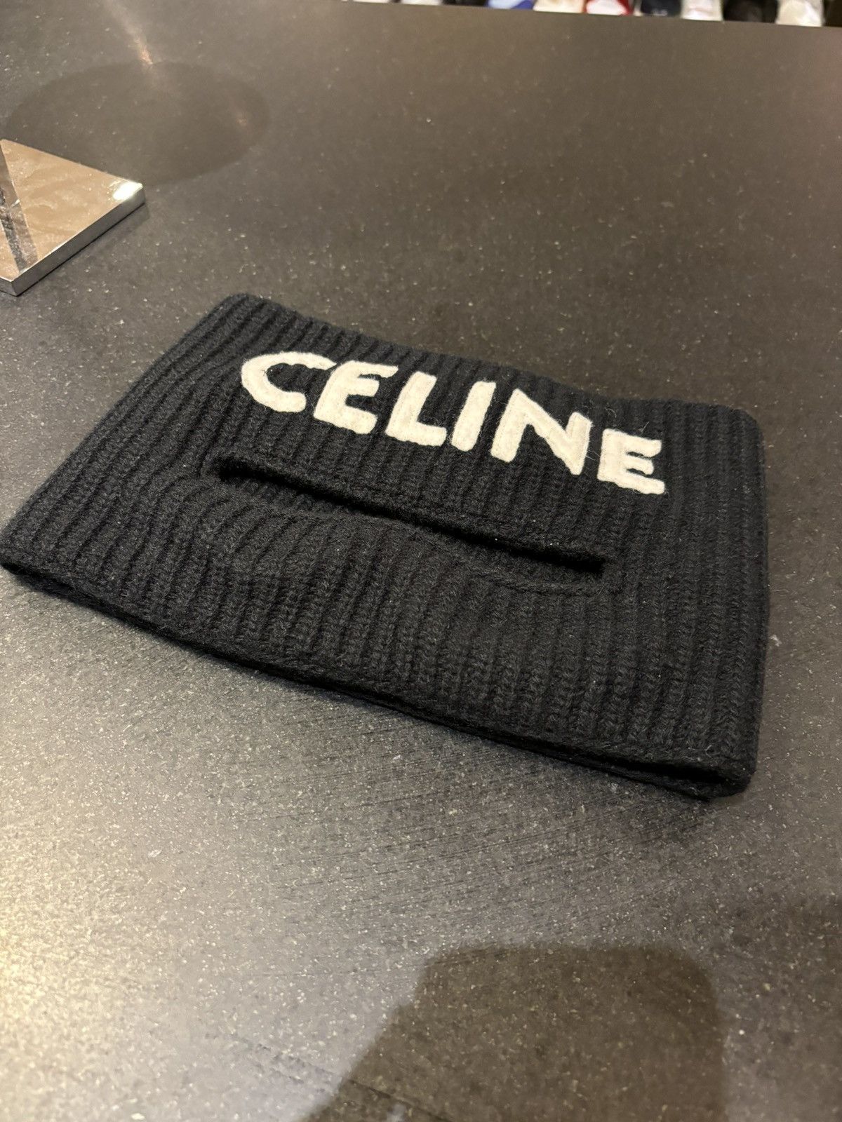 Celine Celine Embrodiered Wool Mask Chenille Patch | Grailed