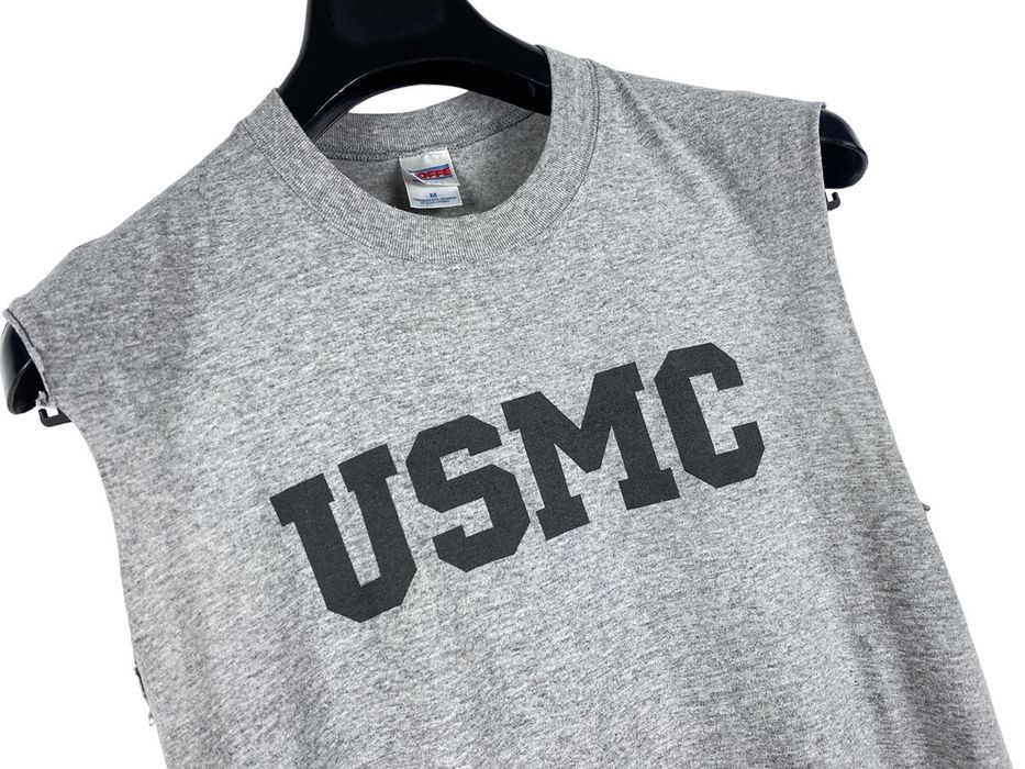 Vintage vintage USMC T-Shirt athletic retro 90s 80s made in USA | Grailed