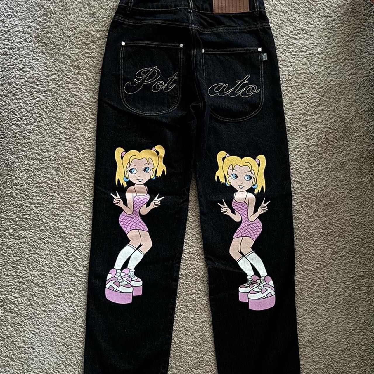 Streetwear Imran Potato black Treeshy baggy oversized denim jeans | Grailed