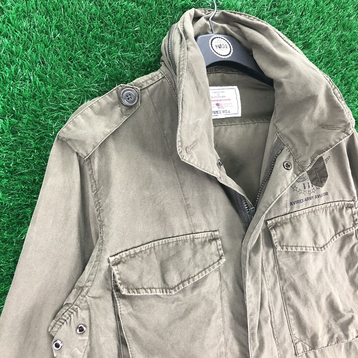 Avirex × M 65 Field Jacket × Vintage Vintage M65 Field Jacket 75TH Fighter Bomber Wing by Avirex ...