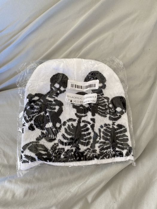 Art Skeletons allover all over beenie beanie cap | Grailed