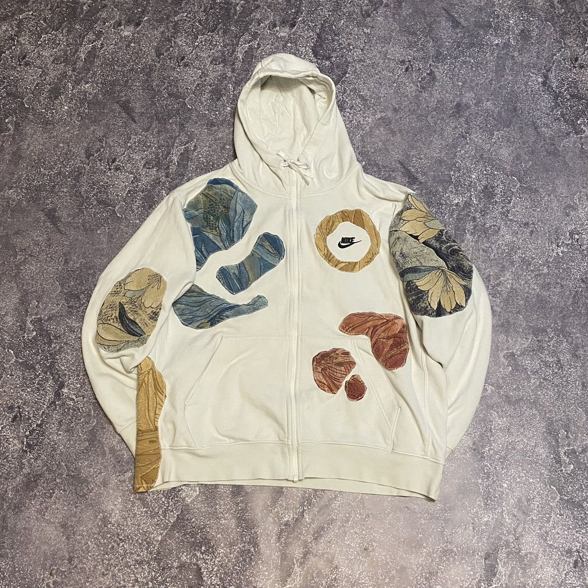 Japanese Brand × Kapital × Nike RARE custom Nike hoodie patchwork ...