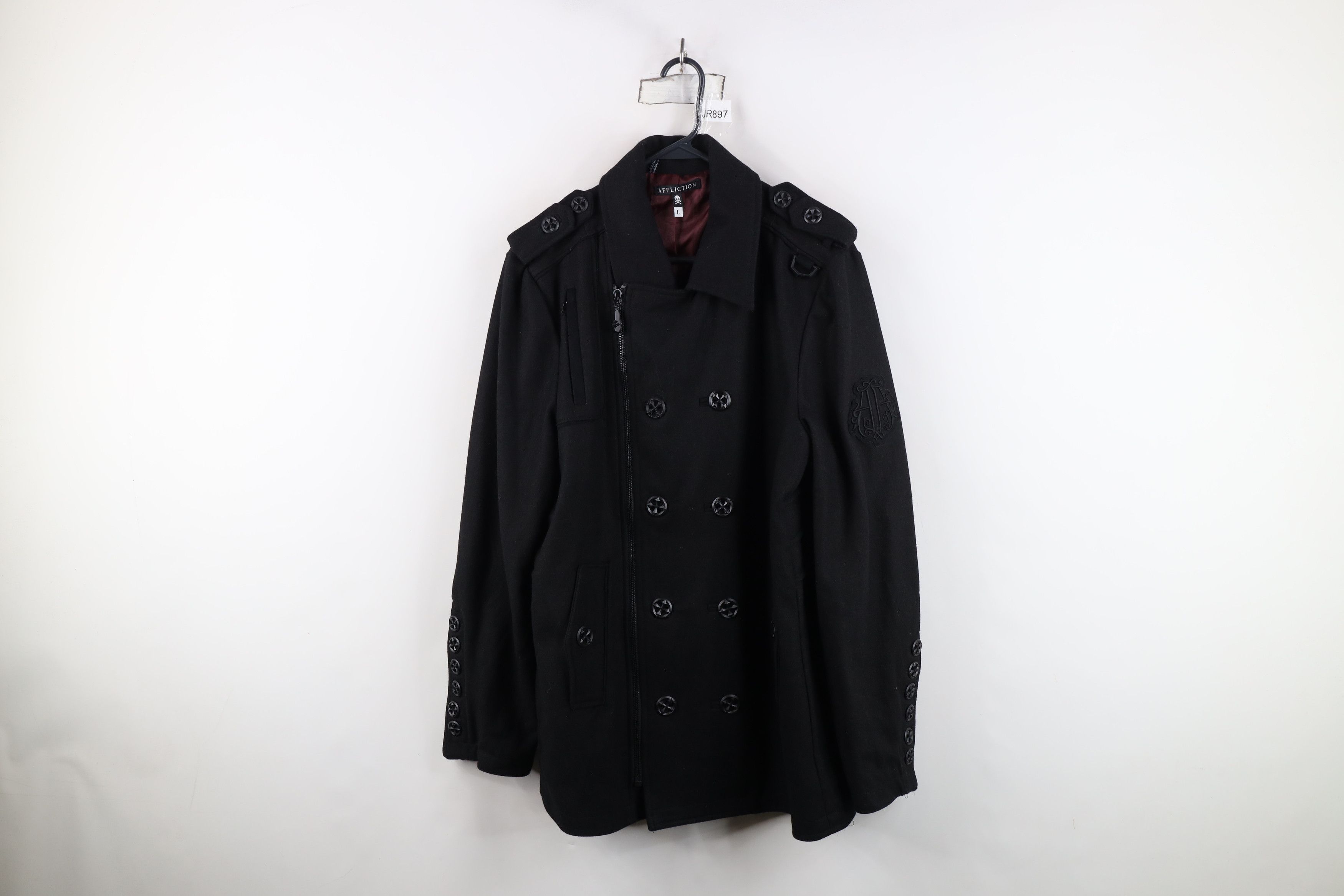 Affliction Affliction Cross UFC MMA Fighting Peacoat Jacket Black | Grailed