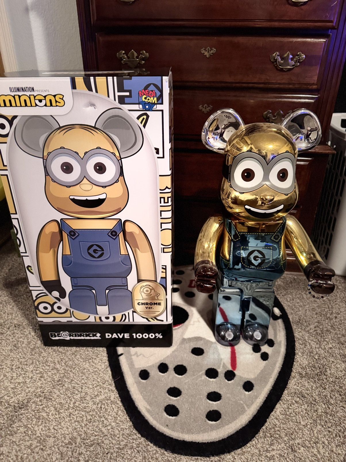 Medicom Bearbrick Minion bear Rick 1000%!!!! | Grailed