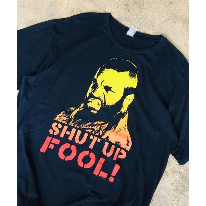 Movie × Vintage Shut up fool! Mr T tee | Grailed