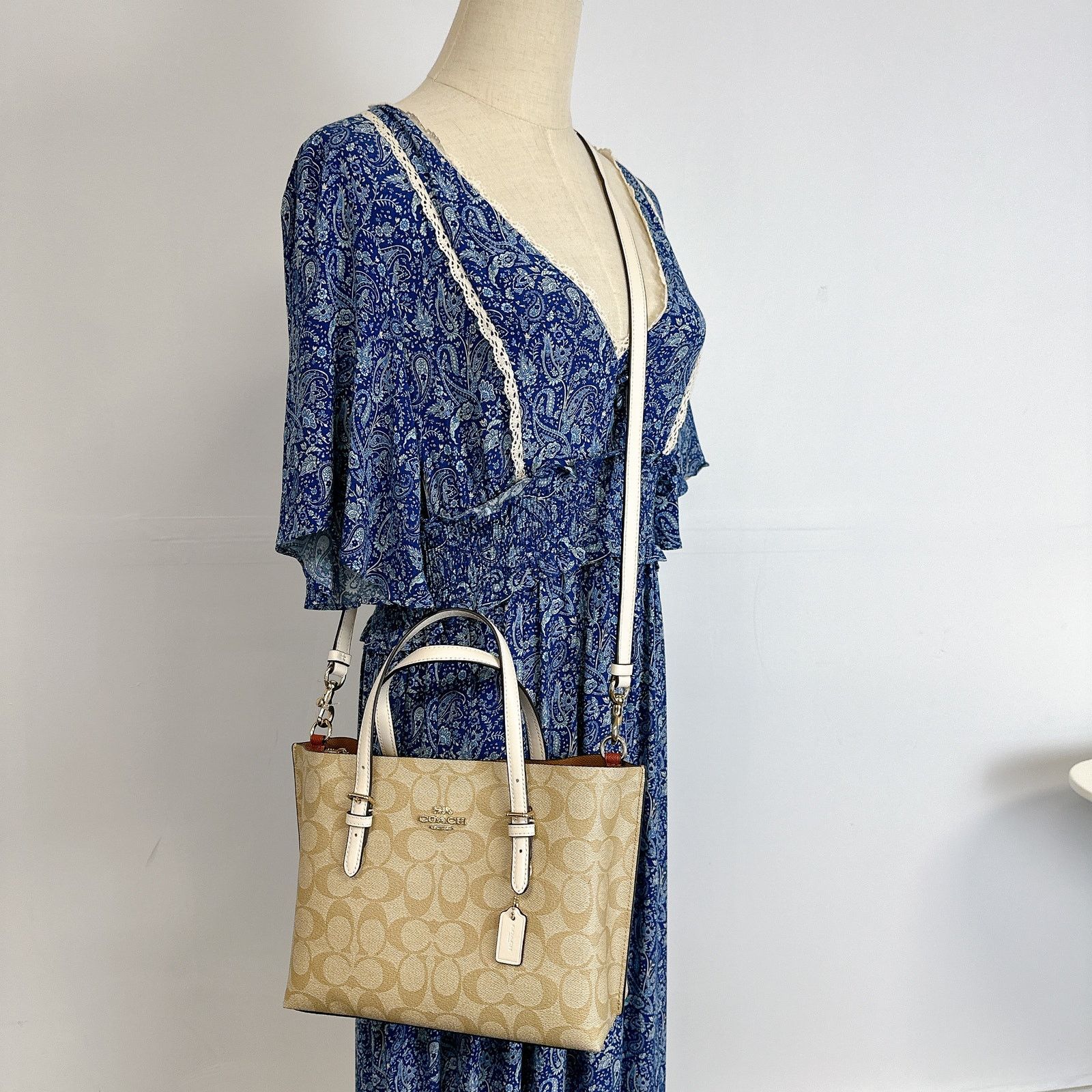 Coach Coach C4250 Mollie Tote 25 crossbody bag Light Khaki Chalk | Grailed