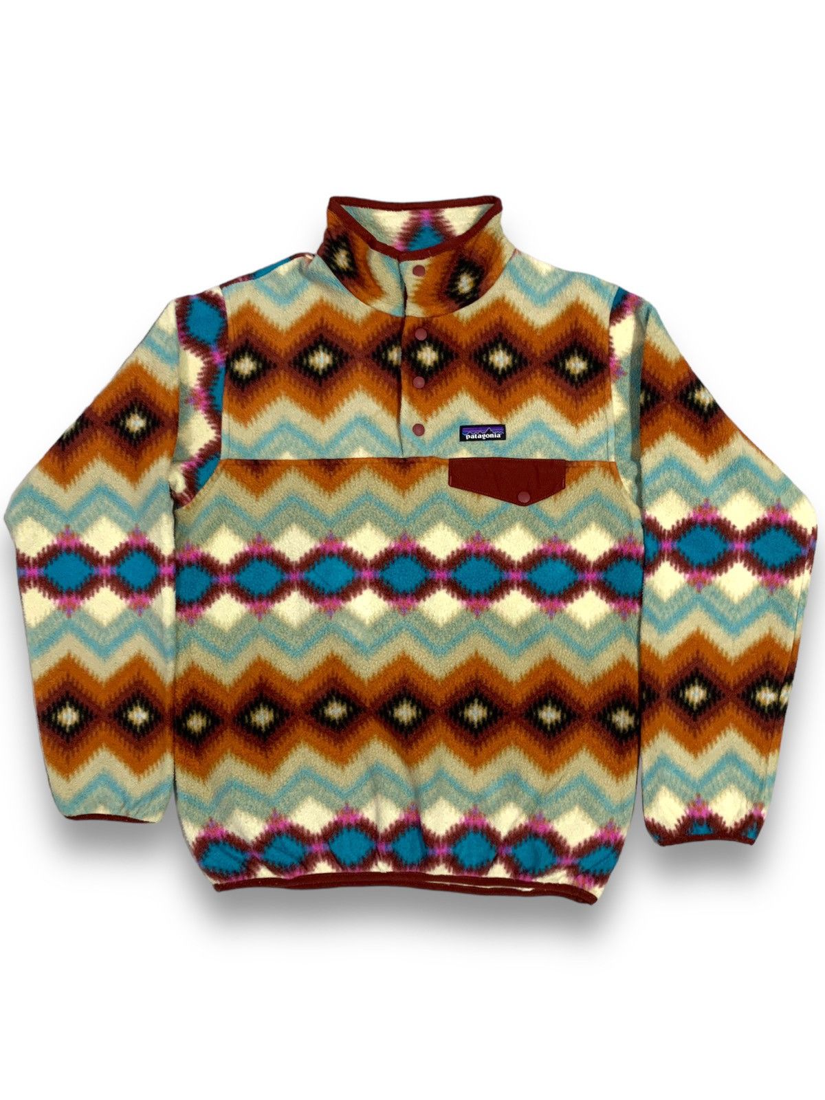 Patagonia × Streetwear VTG Patagonia Synchilla Snap-T Timber Twist ...