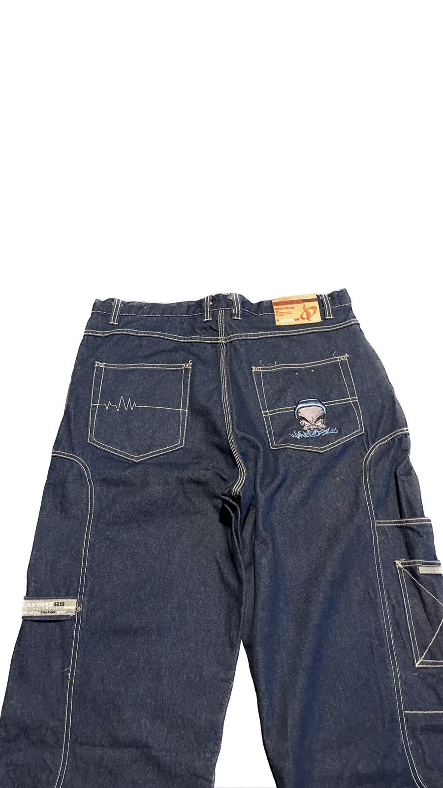 Ecko Unltd. × Jnco × Streetwear CrAZY Y2K JNCO Style Alien Embroidered ...