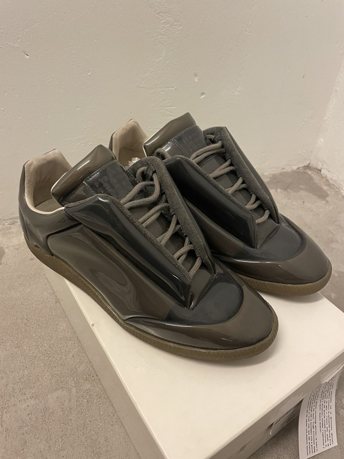 Designer × Maison Margiela Maison Margiela Future “Fume” PVC Low Top ...