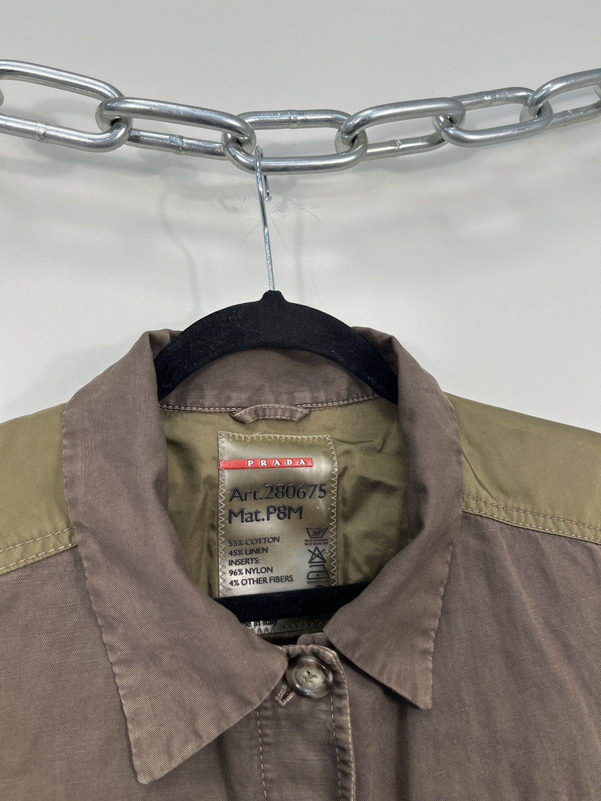 Prada Prada 2 in 1 Rare Red Tab Luxury Belted Transformer Jacket | Grailed