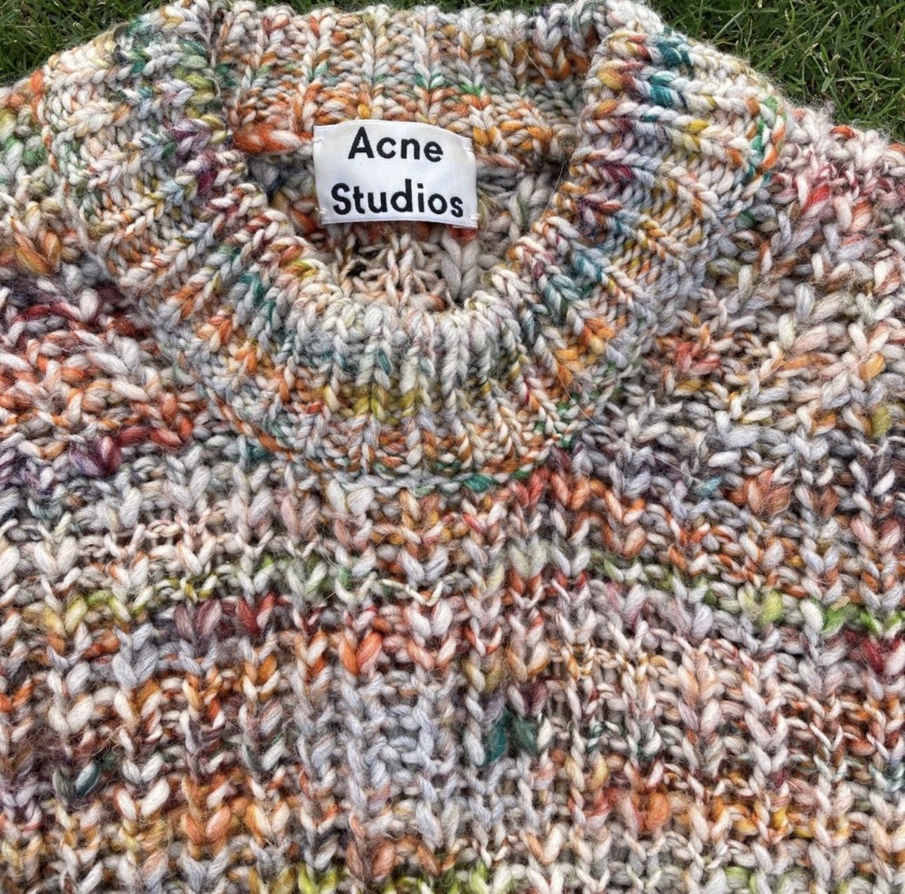 Acne Studios RARE GRAIL Acne Studios Italian skittles zora knit | Grailed