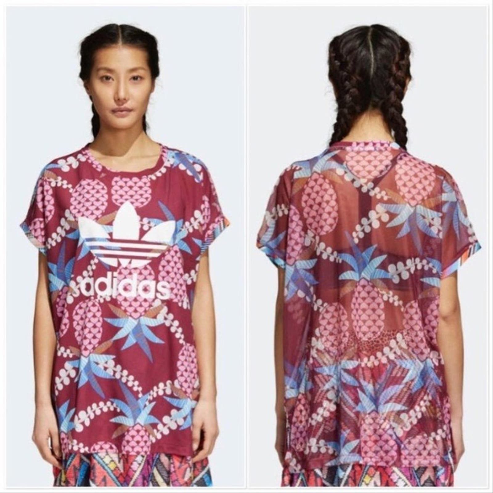 Adidas Adidas Originals x Farm Pineapple Mesh Logo Tee | Grailed