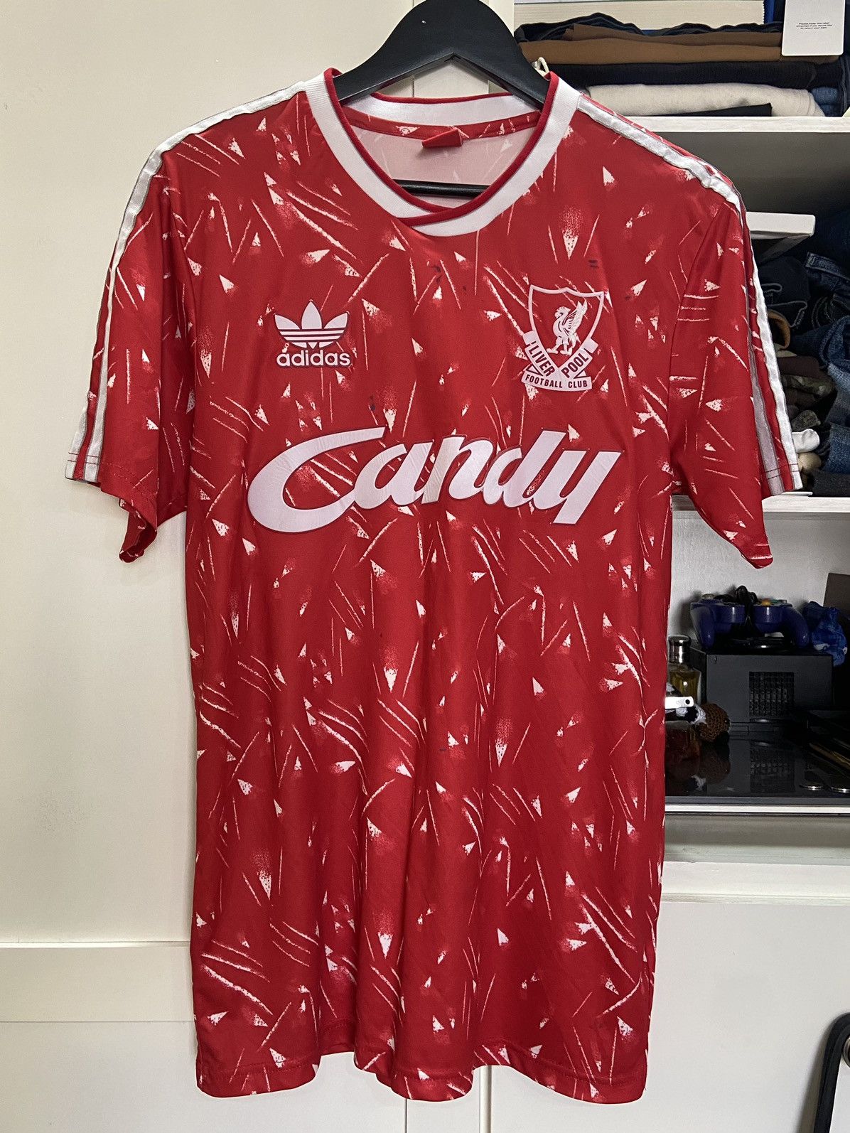 Adidas × Liverpool × Vintage Rare Retro 1989/90 Liverpool #9 Rush ...