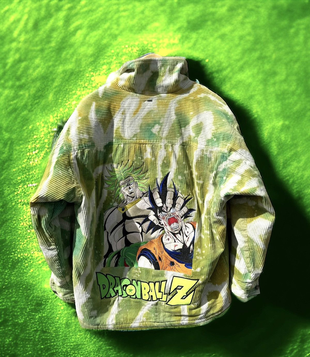 Other Rare broly neon green coat dragon ball z one piece rare goku ...