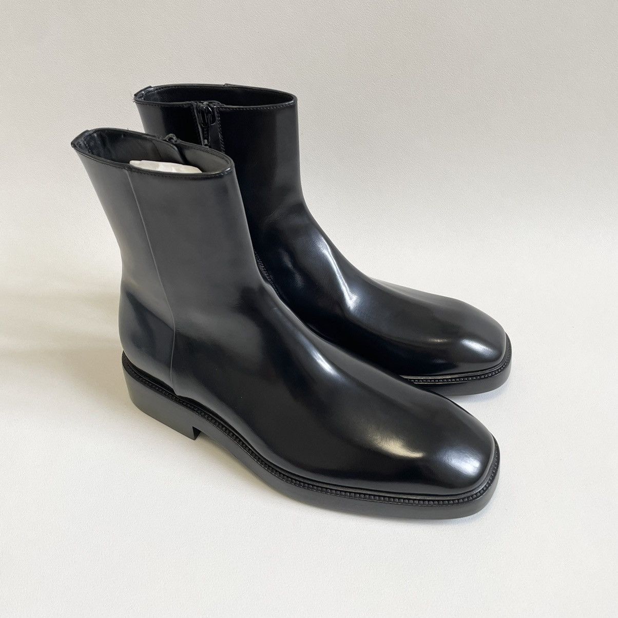 Balenciaga Black Leather ‘LED Curve’ Light Up Boots | Grailed