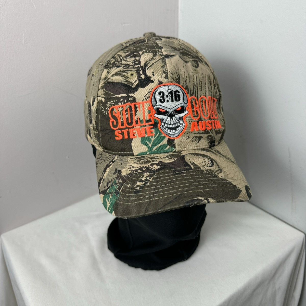 Hat × Vintage × Wwe Stone Cold Steve Austin 1998 Camo Hat | Grailed