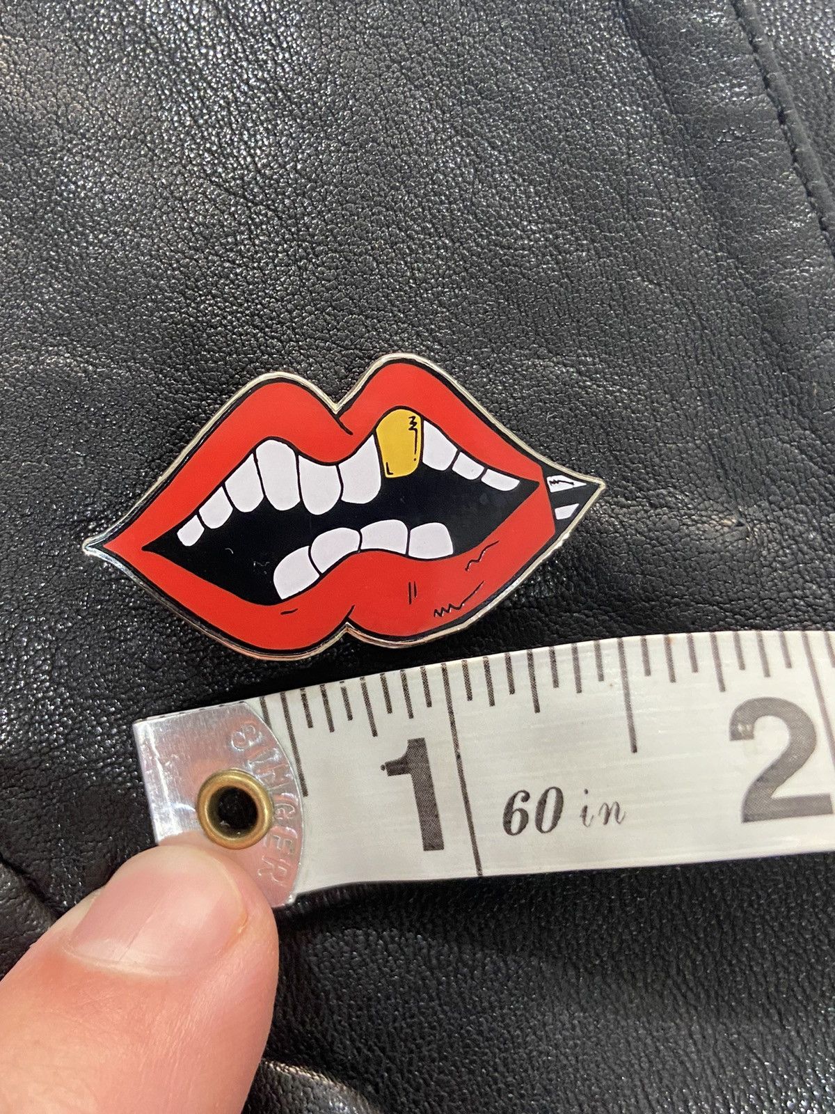 Chrome Hearts Chrome hearts matty boy Chomper lips pin | Grailed