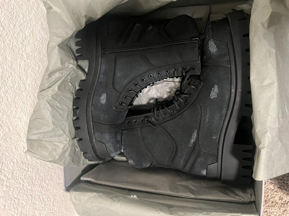 Balenciaga Balenciaga distressed strike boot | Grailed