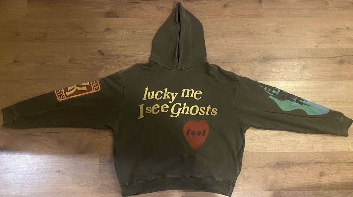 Kanye West Lucky me I see ghosts hoodie | Grailed