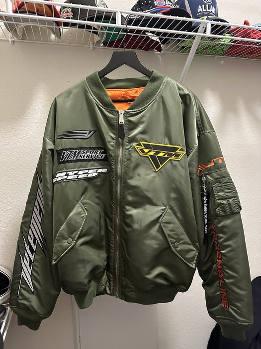 Vetements VETEMENTS X ALPHA INDUSTRIES REVERSIBLE RACER BOMBER JACKET ...