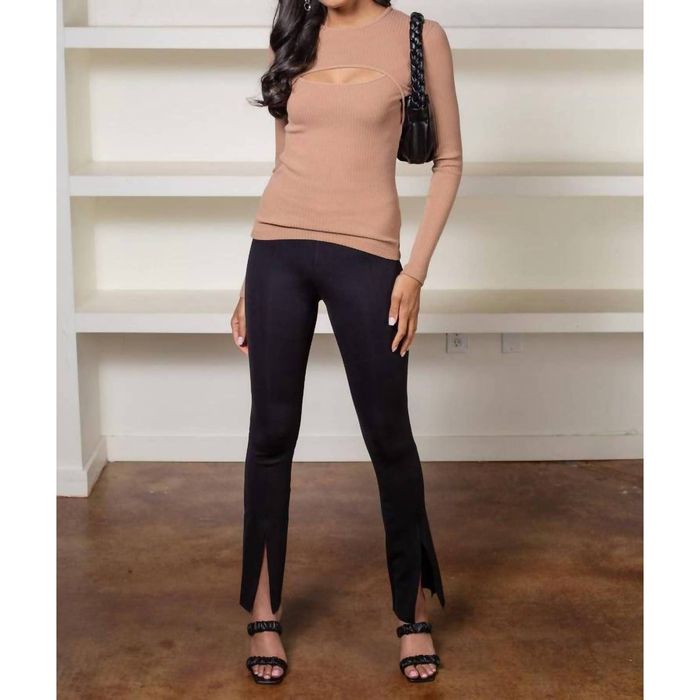 Commando COMMANDO Neoprene Ceo Split Front Pant In Black | Grailed