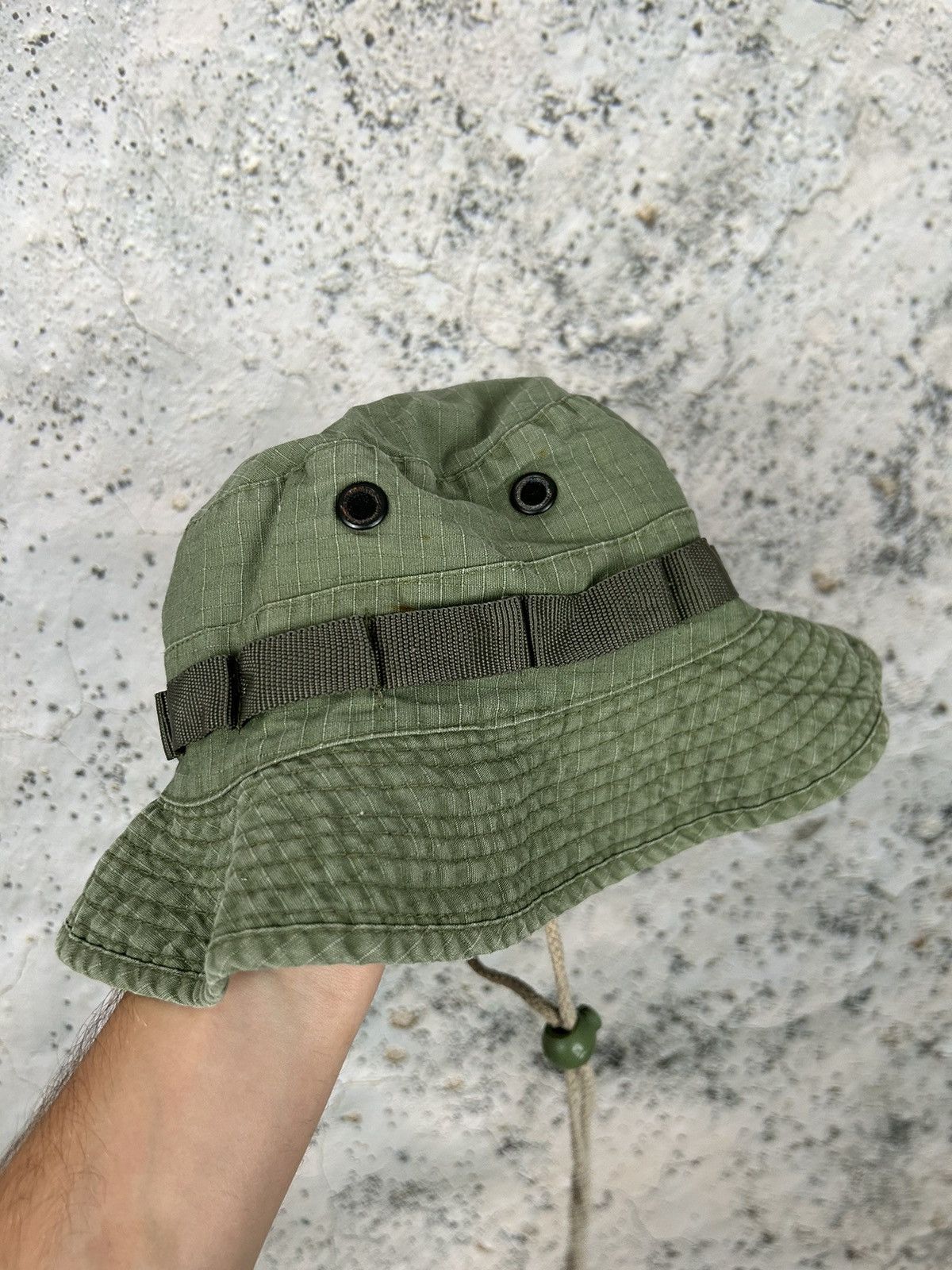 Japanese Brand × Vintage Vintage Military Bucket Hat Japanese Rare 90s ...