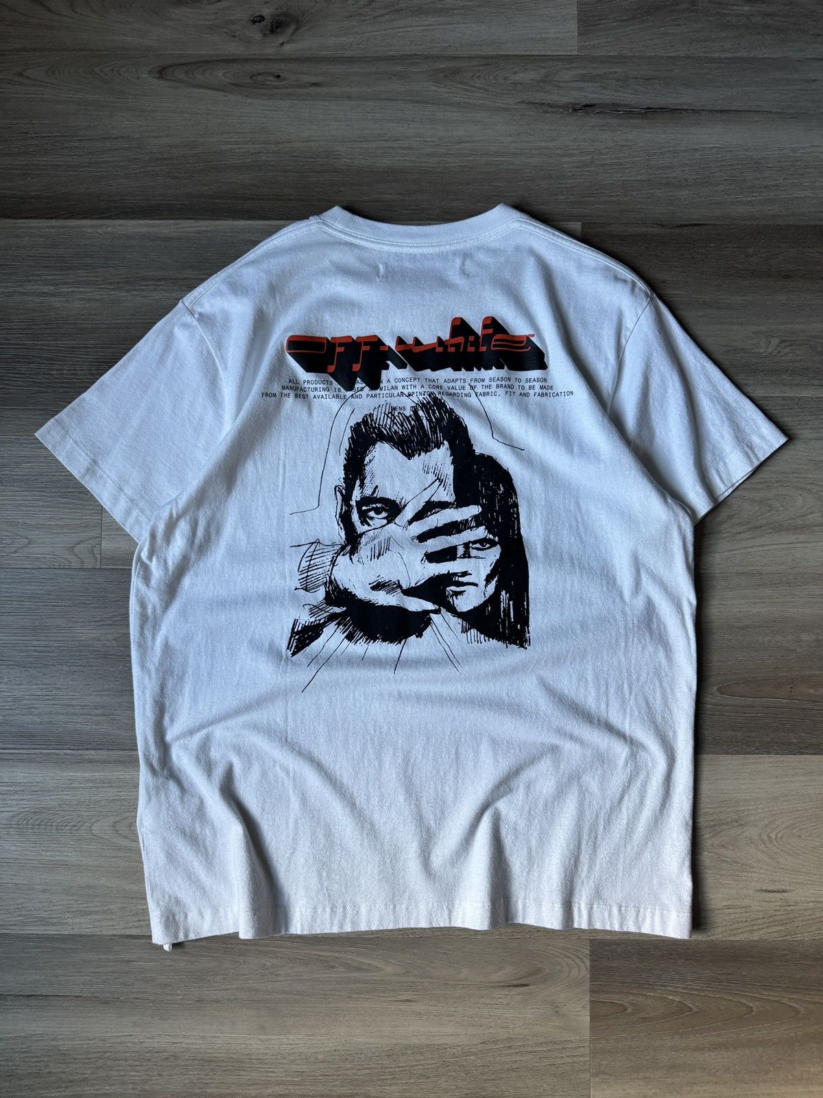 Off-White Off-White Mirko Artist Over White Tee Size XXS (FITS L) | Grailed