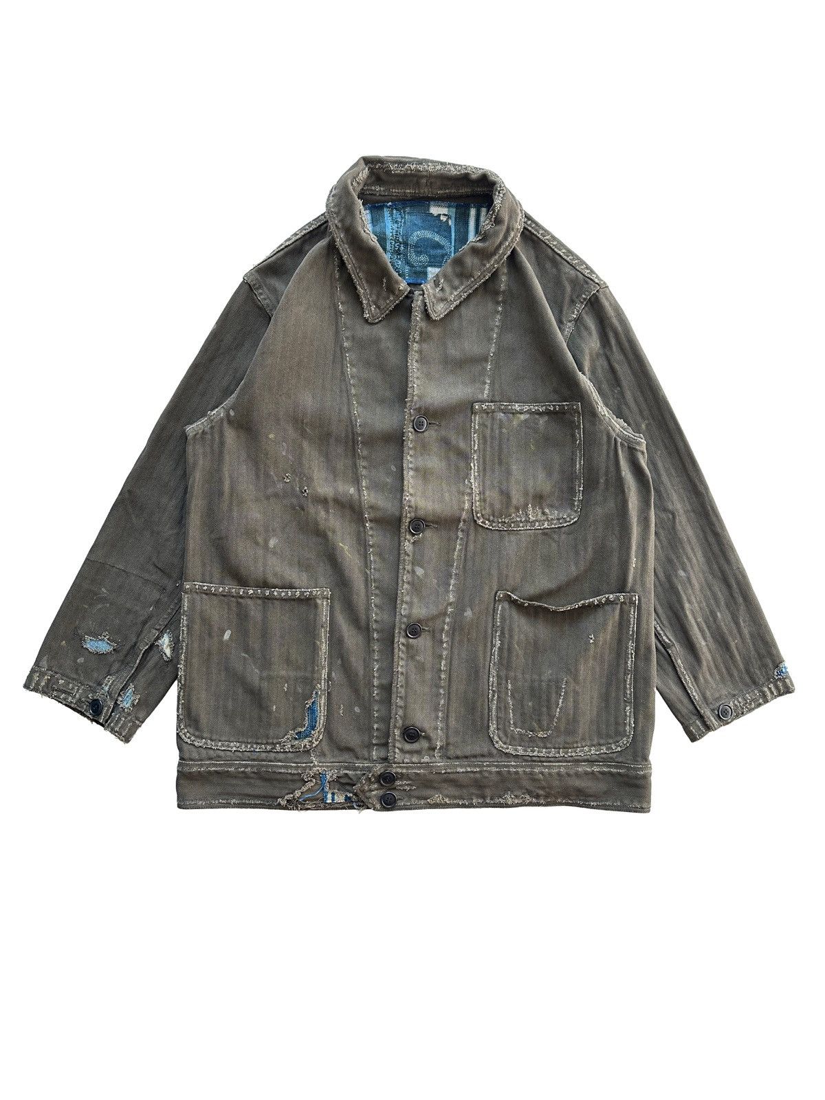 Visvim SS19 ICT Benny JKT Crash (Herringbone) | Grailed
