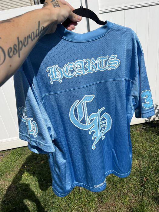 Chrome Hearts Chrome Hearts Blue Mesh Warm Up Jersey | Grailed