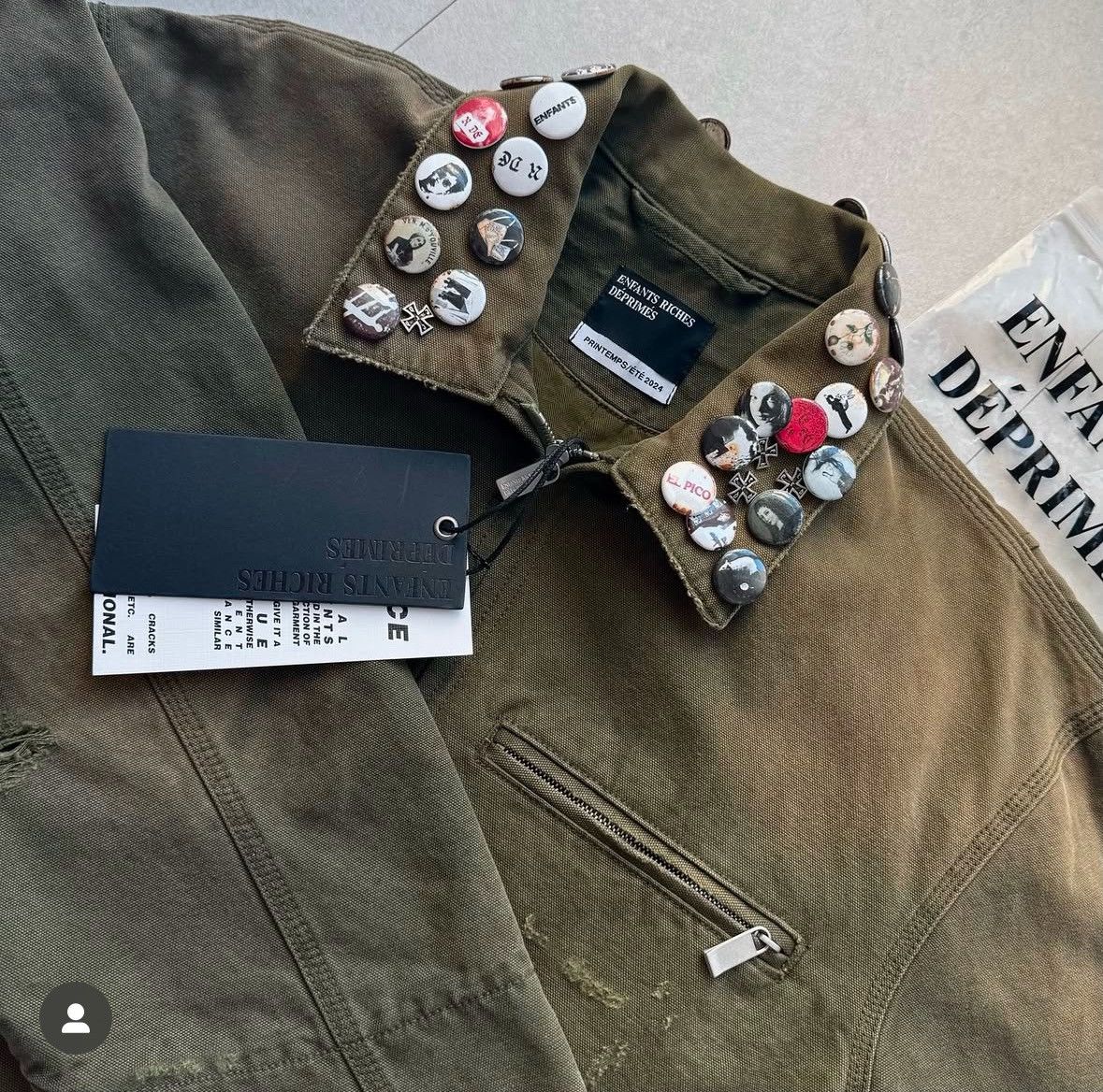 Enfants Riches Deprimes Erd Berkley Acid Dealer Work Jacket Grailed