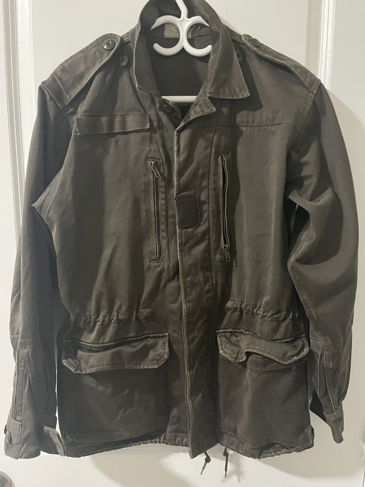 Vintage Vintage French Military F1 Field Jacket – Faded Olive/Brown ...