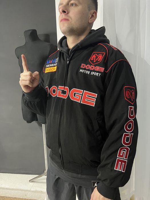 Vintage Vintage Dodge Racing Y2K Bomber Jacket NASCAR Siemens 1990s ...