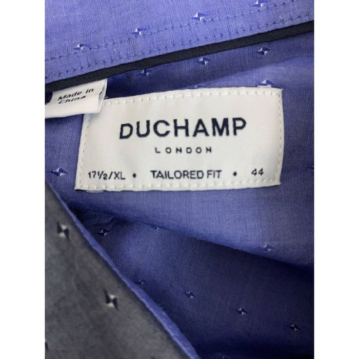 Duchamp Duchamp London Tailored Fit Shirt 17.5 XL 44 Gray | Grailed