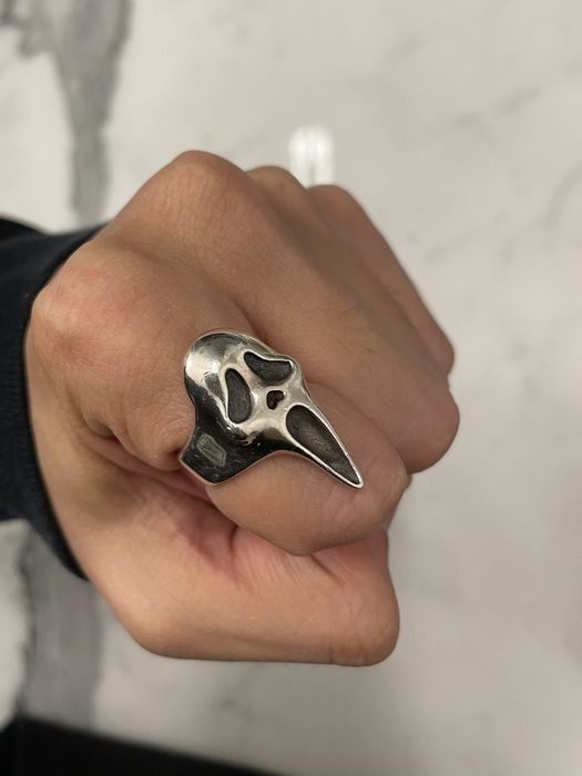 Restricted Restricted Woodsboro Ghostface scream ring 925 silver | Grailed