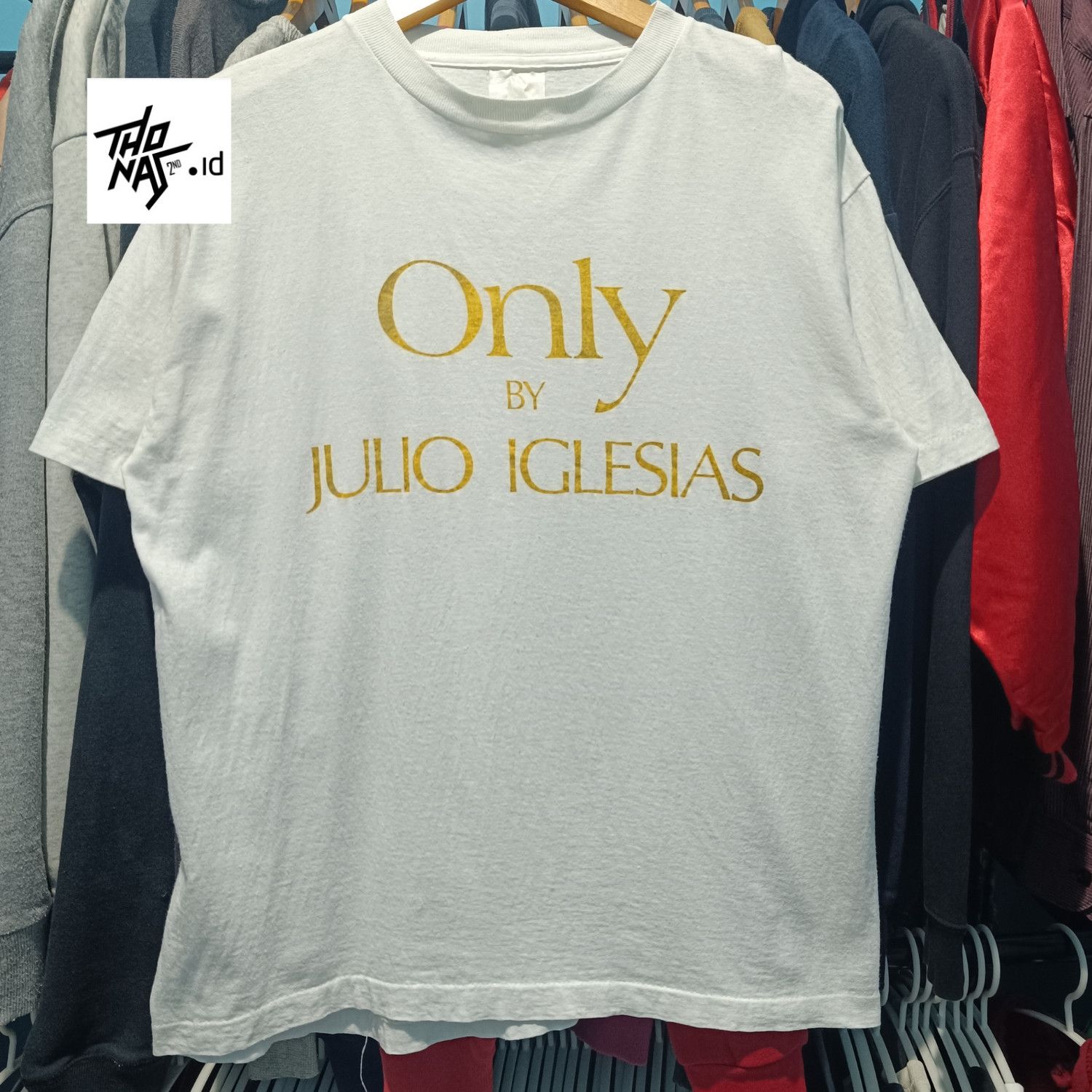 Vintage vintage 90s ONLY BY JULIO IGLESIAS ICONIC PERFUME PROMO TEES ...