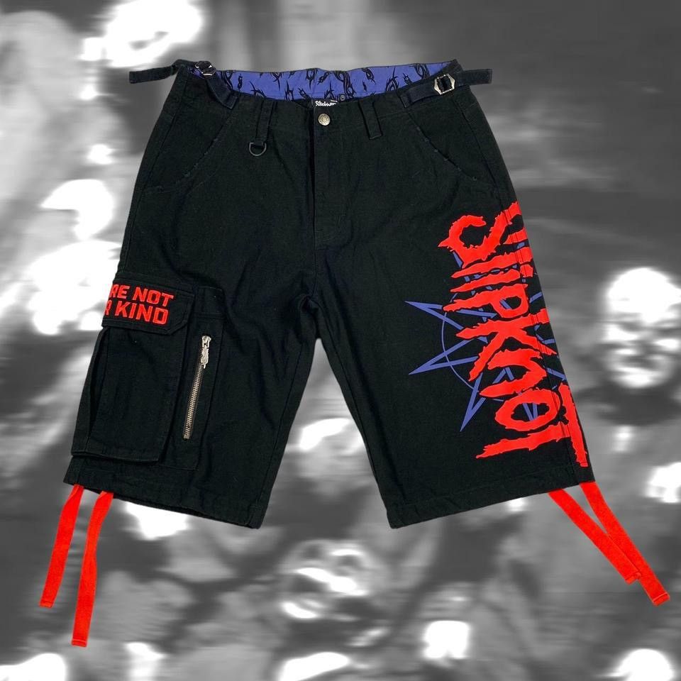 Slipknot Slipknot Mall Goth Cargo Bondage Rave Shorts | Grailed