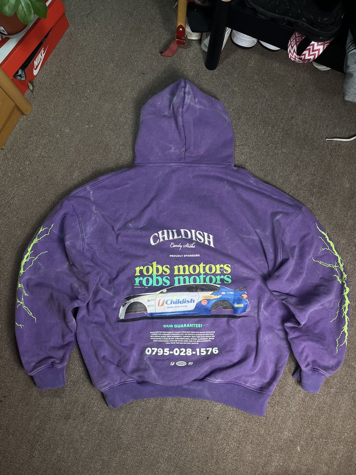 Streetwear × Supreme × Vintage Childish purple 1995 Robs Motors ...