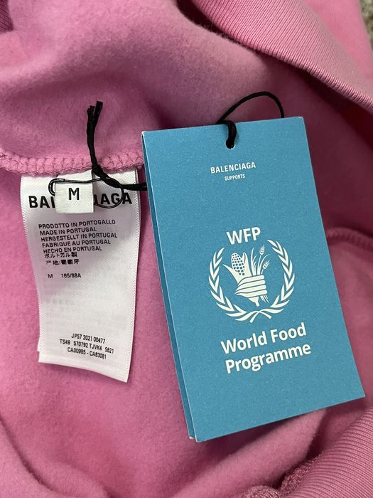 Balenciaga New Balenciaga WFP Hoodie Pink | Grailed