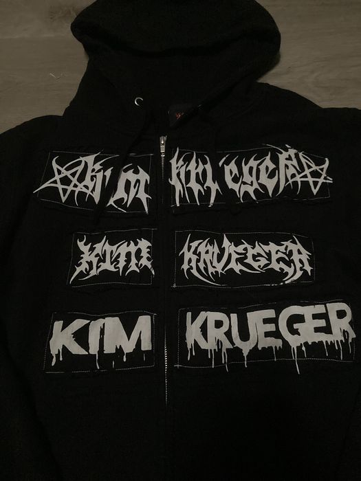 Archival Clothing Kim Krueger Black hoodie "A personal Connection ...