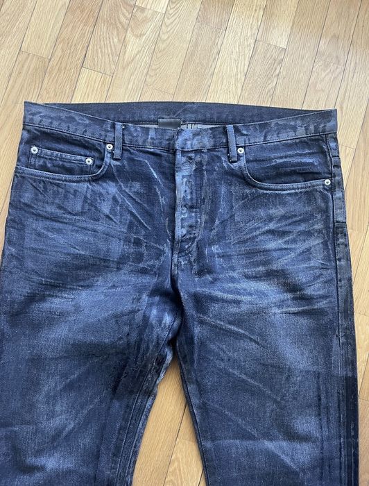 Dior Dior homme 2004 waxed jeans (Hedi Slimane) | Grailed