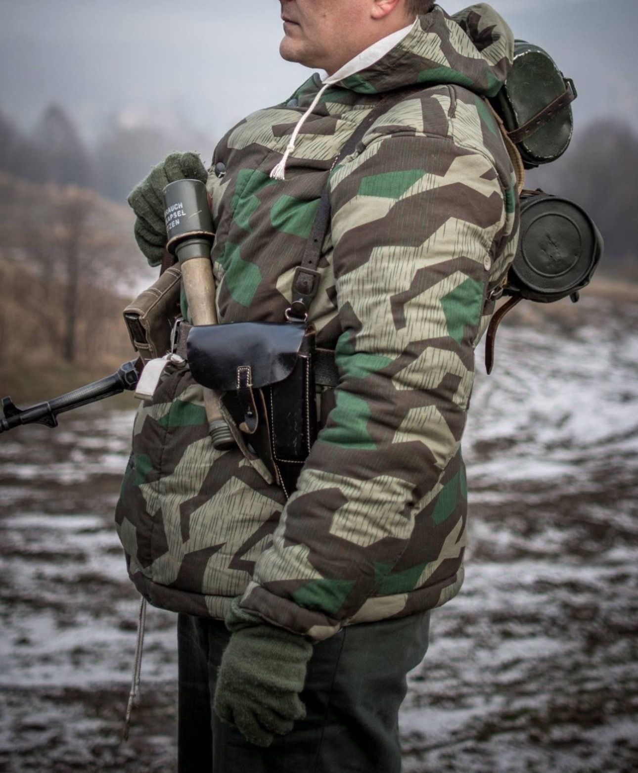 Vintage German WWII Splittertarn Double Padded Winter Jacket | Grailed