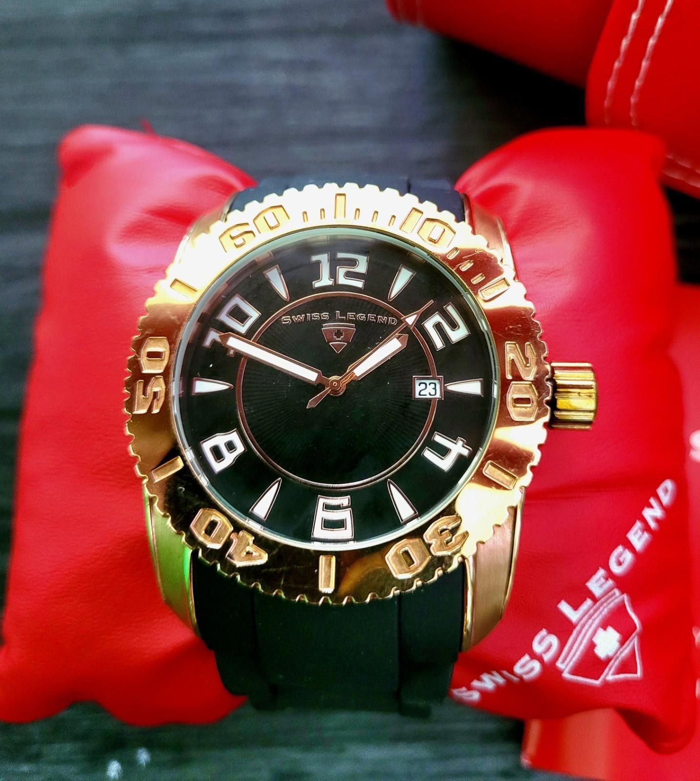 Swiss Legend Rare Vintage Swiss Legend Commander Mens Dive Watch In Box ...