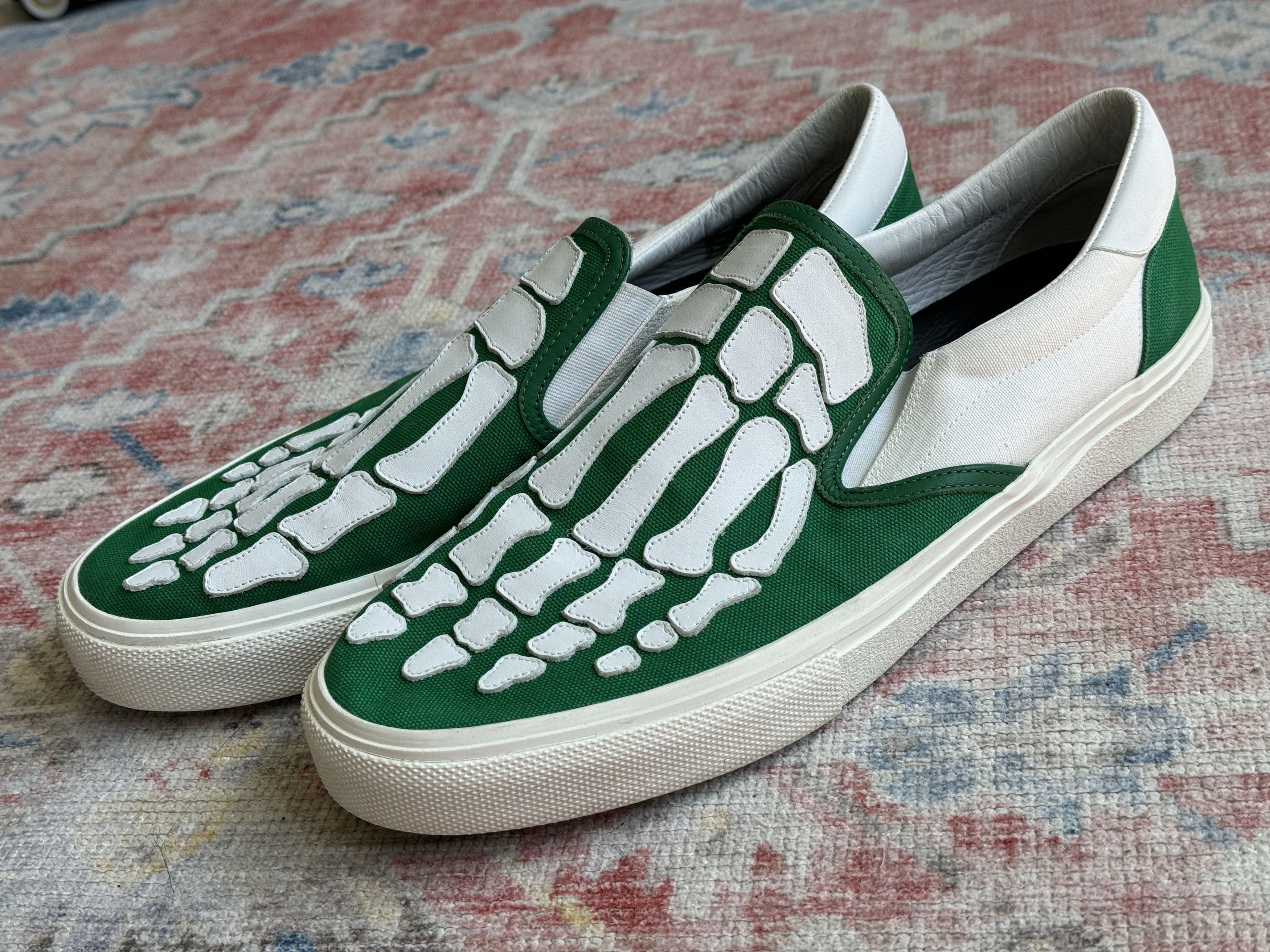 Amiri Amiri Skeleton Bones Slip Ons | Grailed