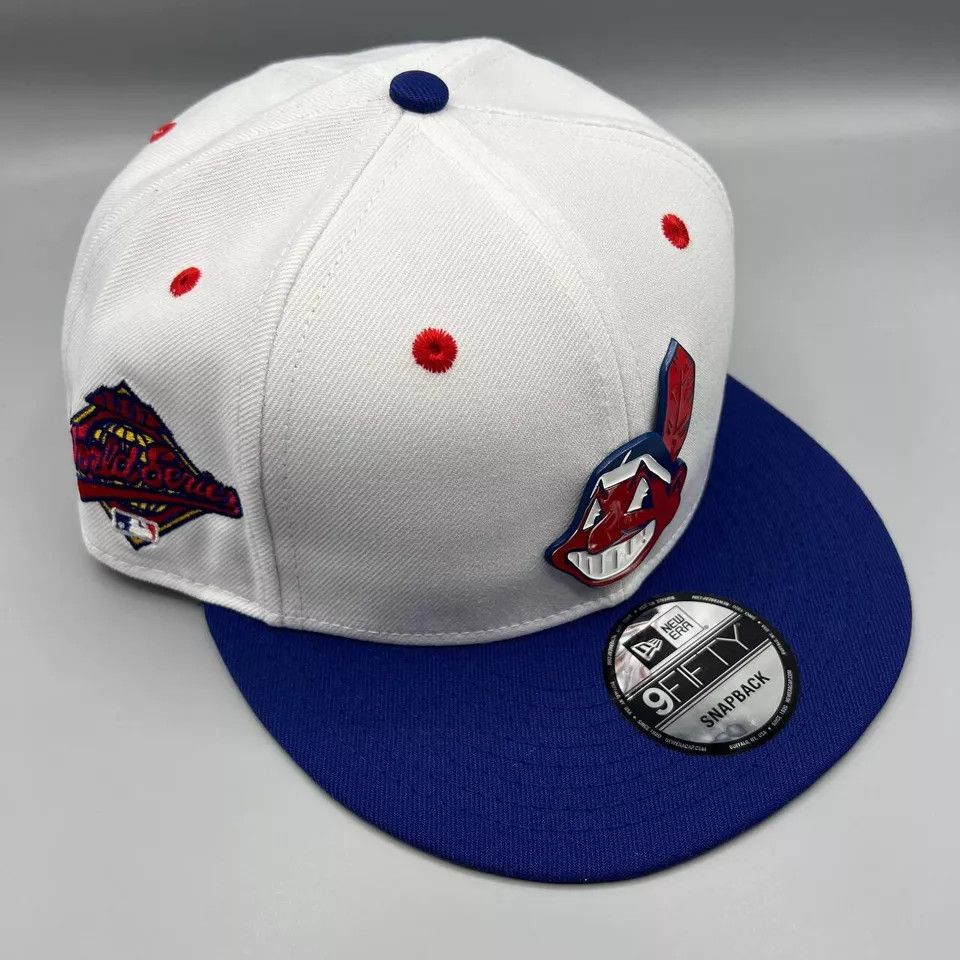 New Era Cleveland Indians Guardians Metal Logo Hat Snapback Cap New ...