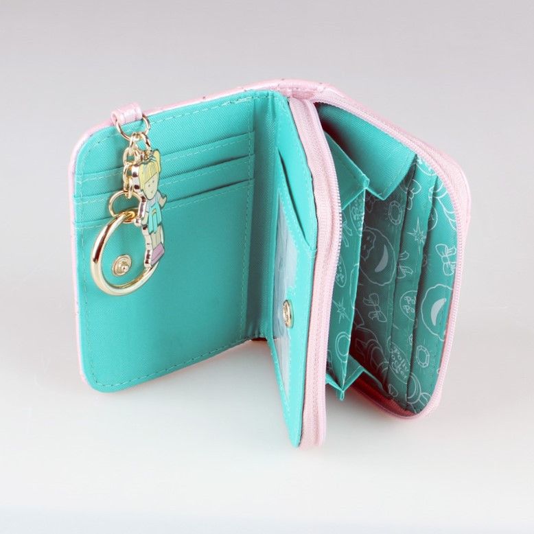 Art Pink Polly Pocket Purse Women Coin Wallet Girl Card Holder | Grailed