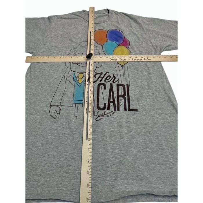 Disney Disney Pixar Up Her Carl With Balloons Gray T-Shirt | Grailed
